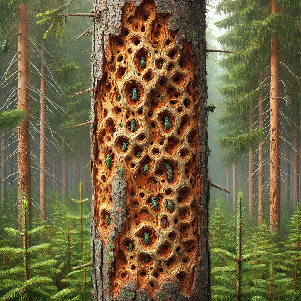 Borkenkäfer (Ips typographus) – Gefahr für Fichtenwälder - Baum des Tages